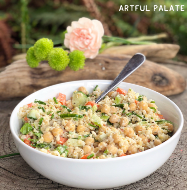 Crunchy Vegetable & Ancient Grain Salad - Artful Palate